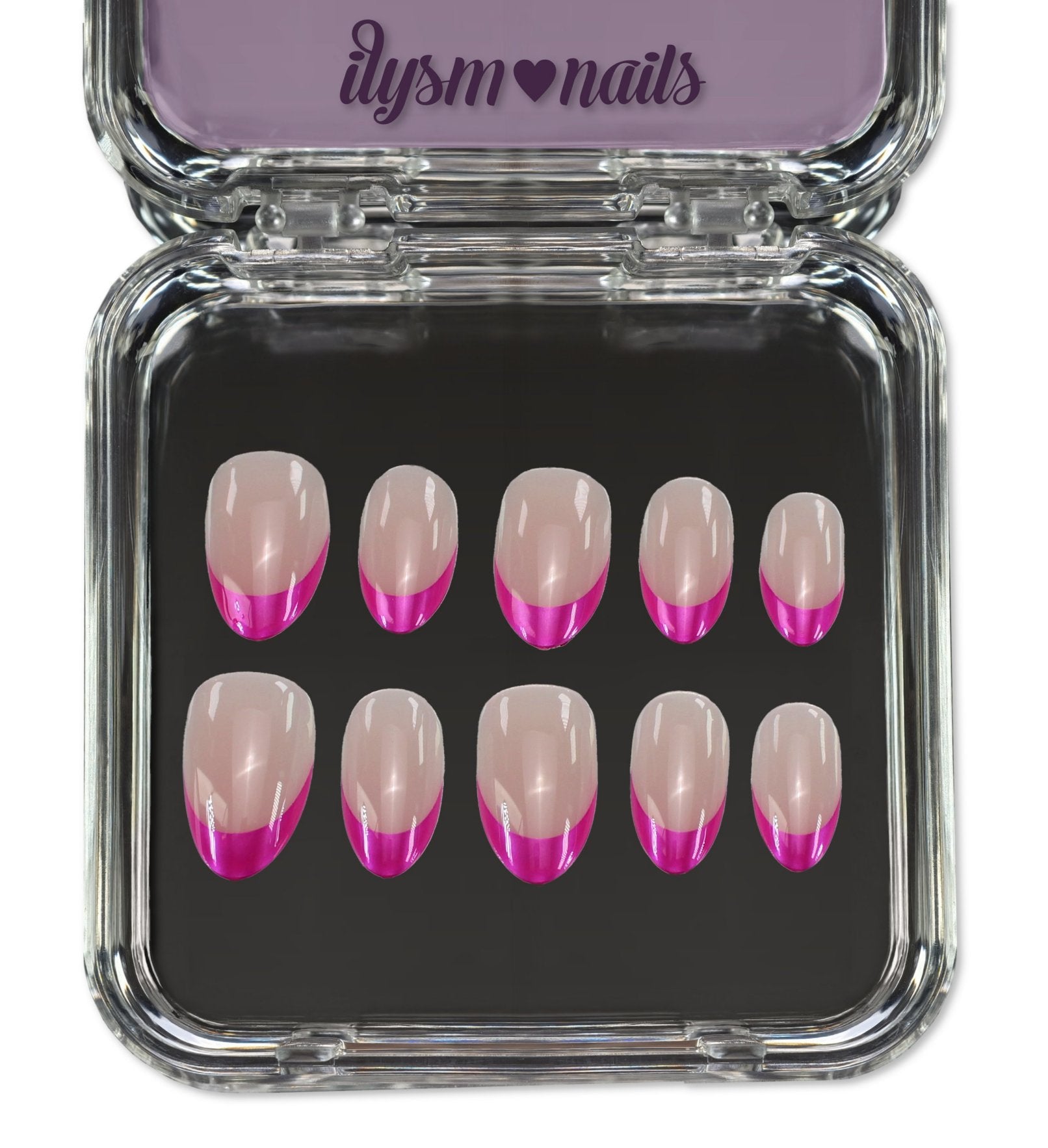 Hot Pink Tip – ILYSMNAILS